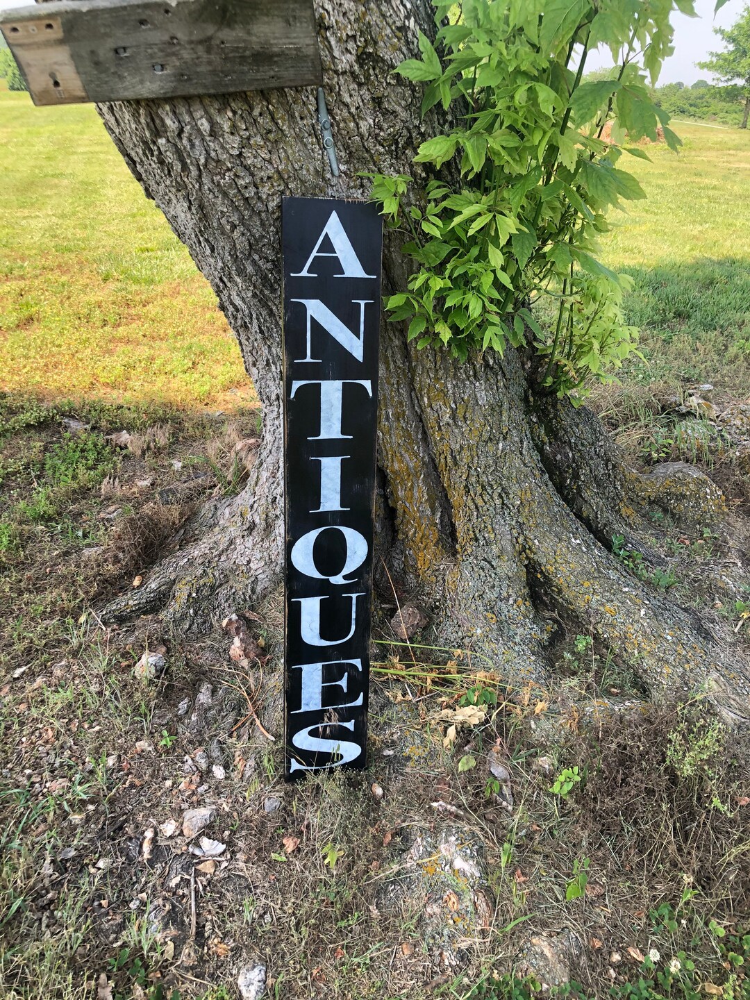 Large Antiques Sign / Vintage Farmhouse Sign / Rustic Wall Decor ...