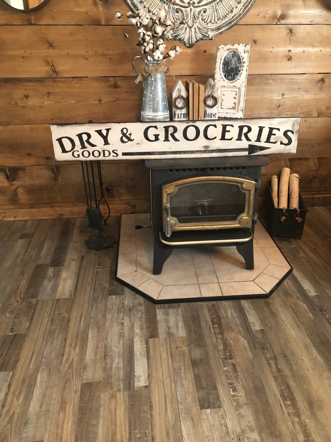 Dry goods and groceries sign / farmhouse sign / grocery sign / | Etsy