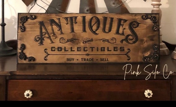Antiques And Collectables Sign
