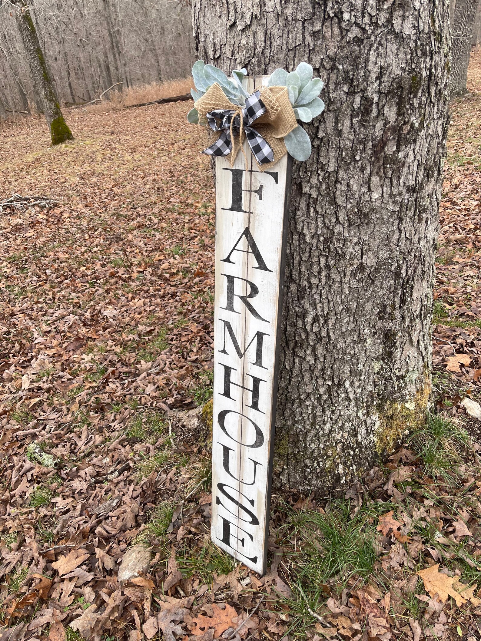 Vertical Farmhouse Sign / Farmhouse Welcome Sign / Leaner Sign | Etsy