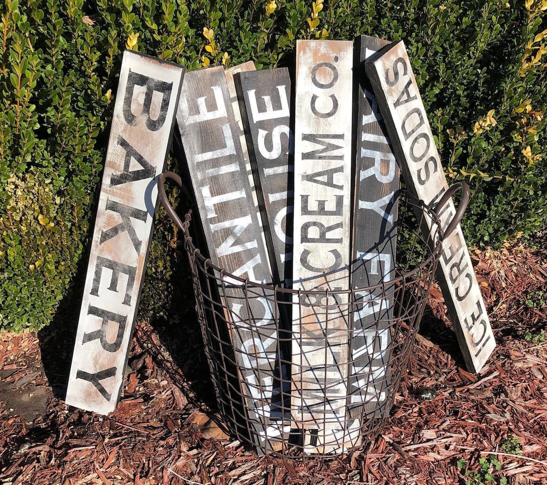 You Pick / Mini Signs / Farmhouse Sign / Rustic Sign / Milk and Dairy ...