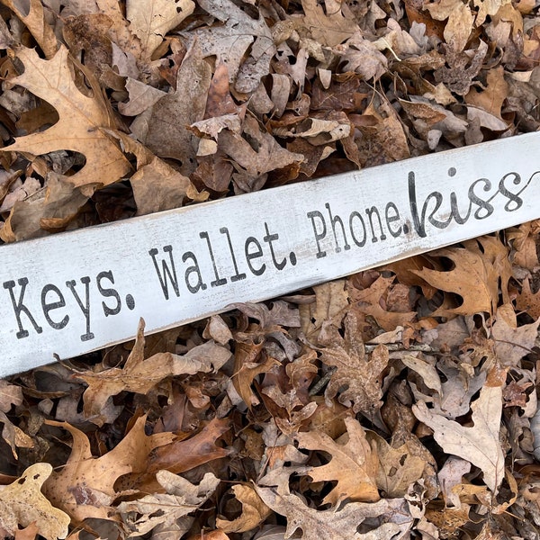 Keys Phone Wallet Sign - Etsy