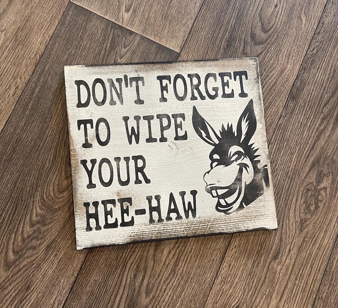 Don't Forget to Wipe Sign / Farmhouse Bathroom Sign/ Shelf Sitter ...