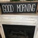 Good Morning Sign / Farmhouse Wall Decor / Bathroom Sign / Kitchen Sign ...