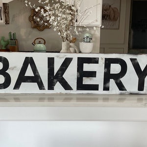 Large Bakery Sign / Farmhouse Bakery Sign / Rustic Hand Painted Sign ...