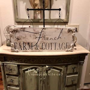 Hand Painted French Farmhouse Sign: Rustic Cottage Decor - Etsy
