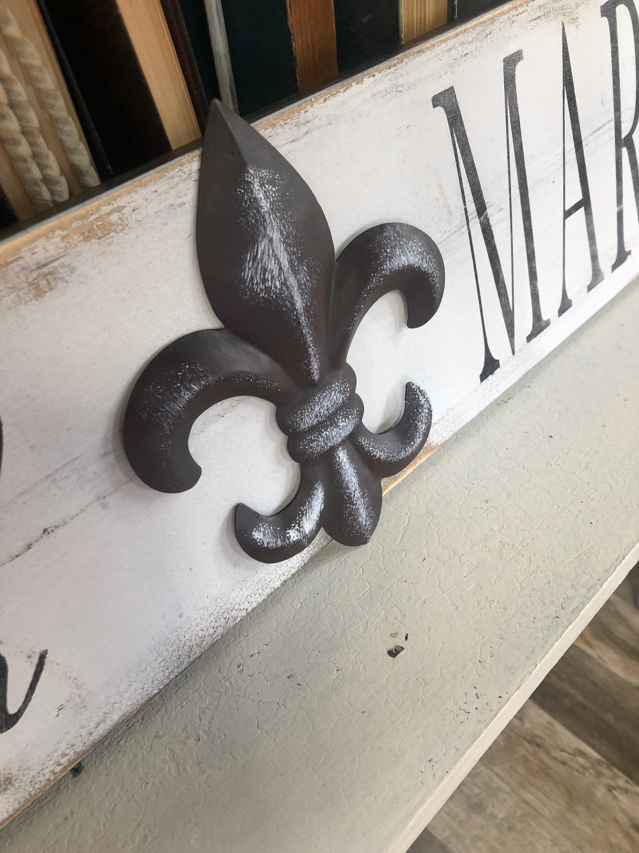 French Country Sign / French Market Sign / Fleur De Lis Sign ...