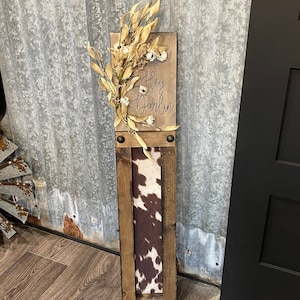 Unique Cow Sign / Hello Darlin’ Sign / Hand Painted Cow Sign / Faux ...