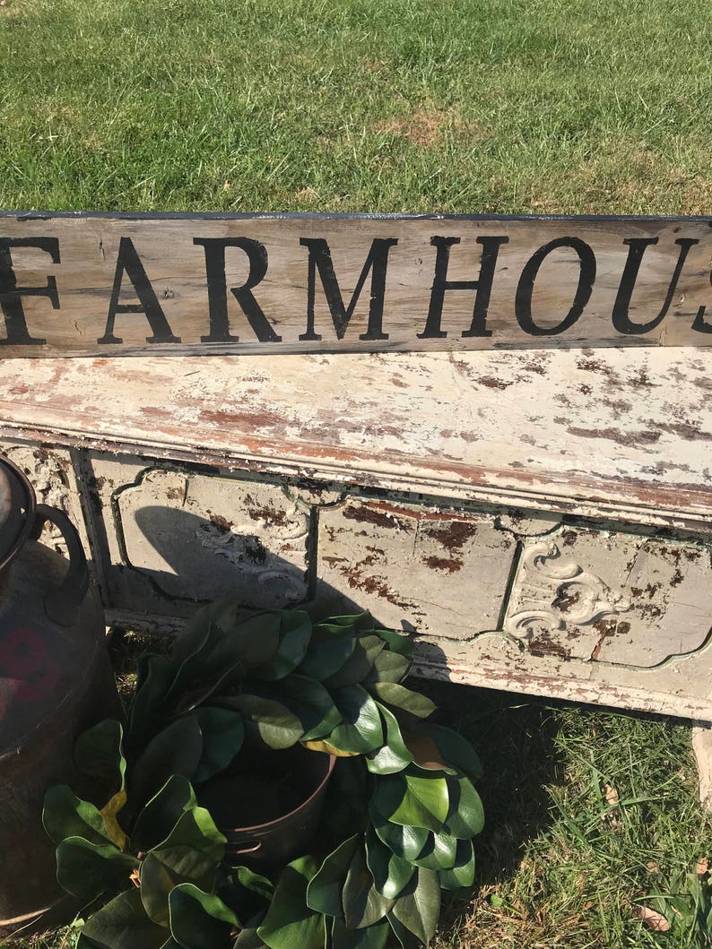 Large Farmhouse Sign /rustic/ Large Sign / Distressed /kitchen | Etsy
