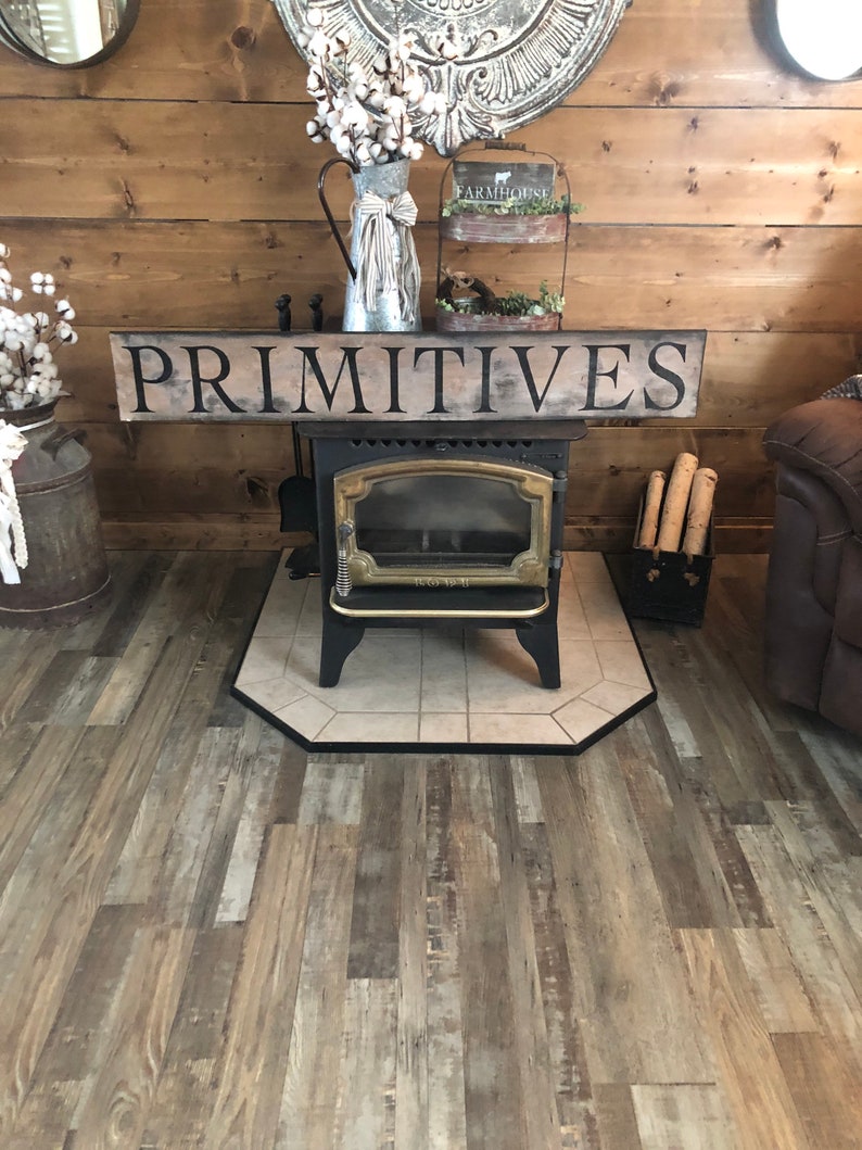 Hand Painted Primitives Sign: Rustic Farmhouse Wall Decor - Etsy