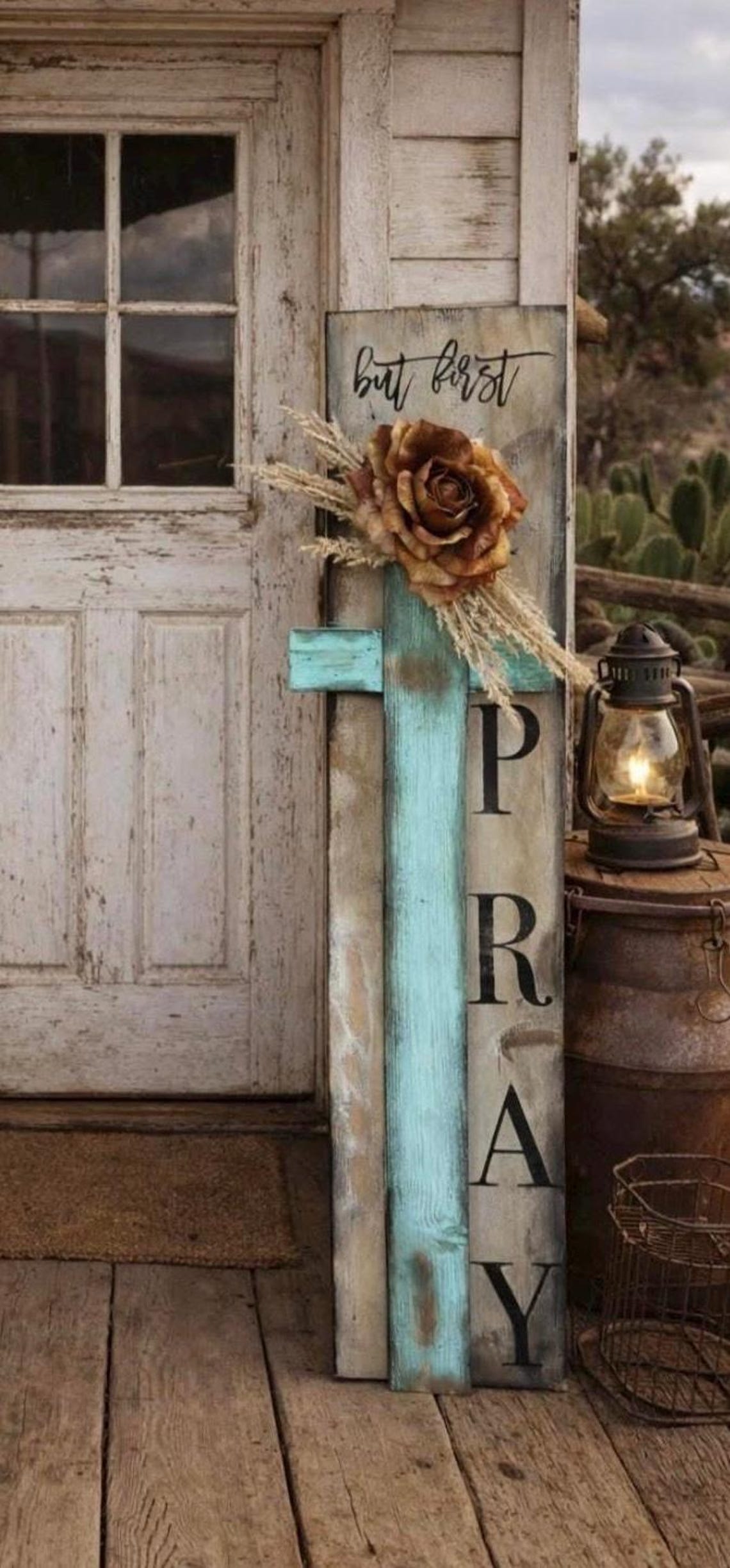 Hand Painted 'but First Pray' Wood Sign - Farmhouse Religious Decor - Etsy
