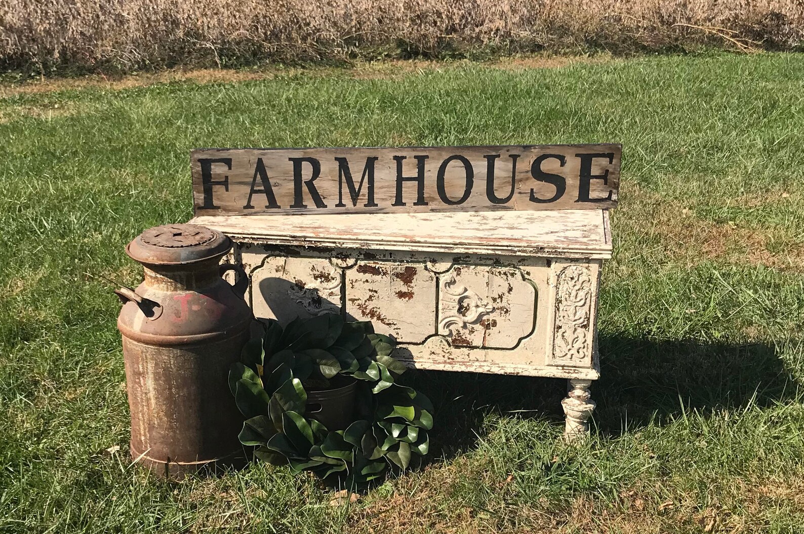 Large Farmhouse Sign /rustic/ Large Sign / Distressed /kitchen /wall ...