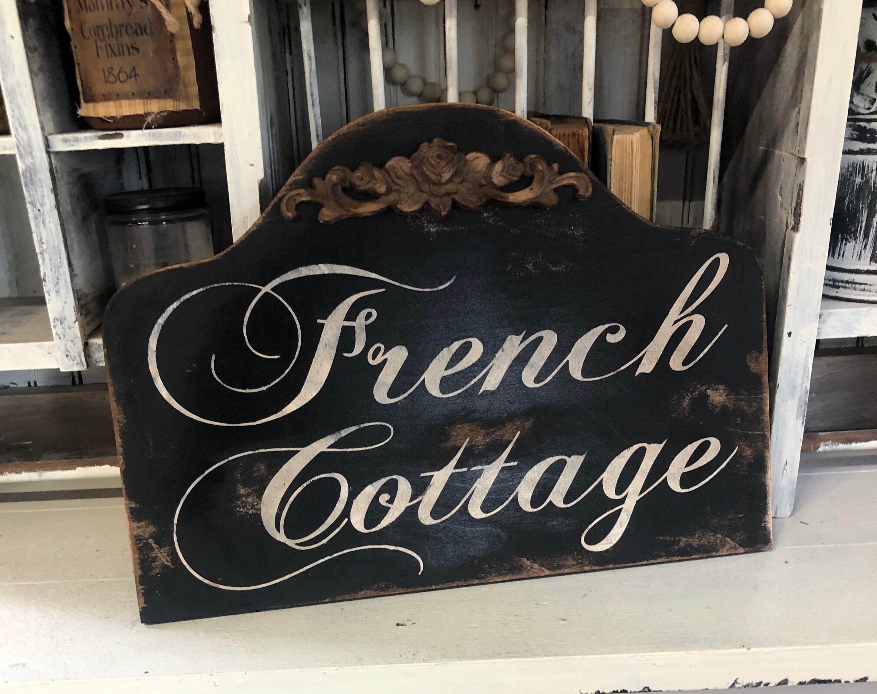 French Country Sign / French Cottage Sign / 17 X 12 / - Etsy