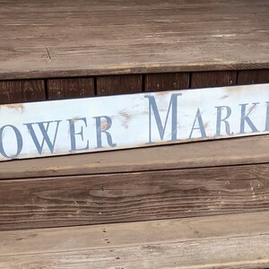 Flower Market Sign / 4 Ft / Farmhouse Country Sign / French Decor ...