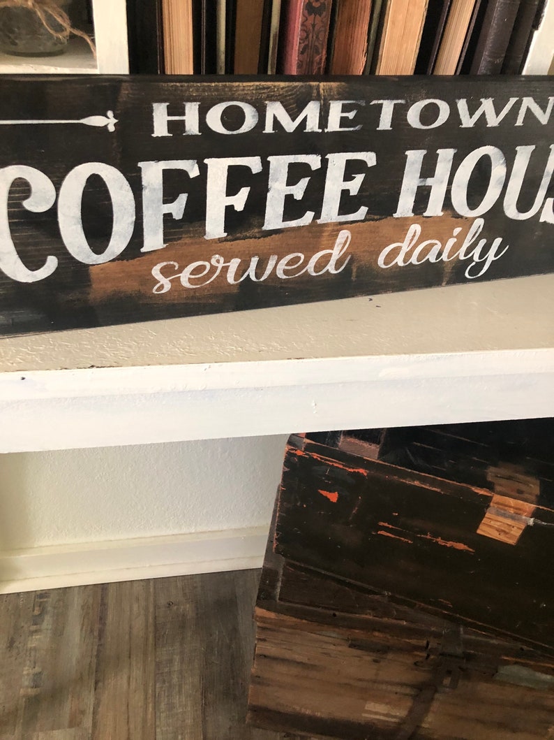 Coffee Sign / Coffee House Sign / Farmhouse Coffee Sign / - Etsy