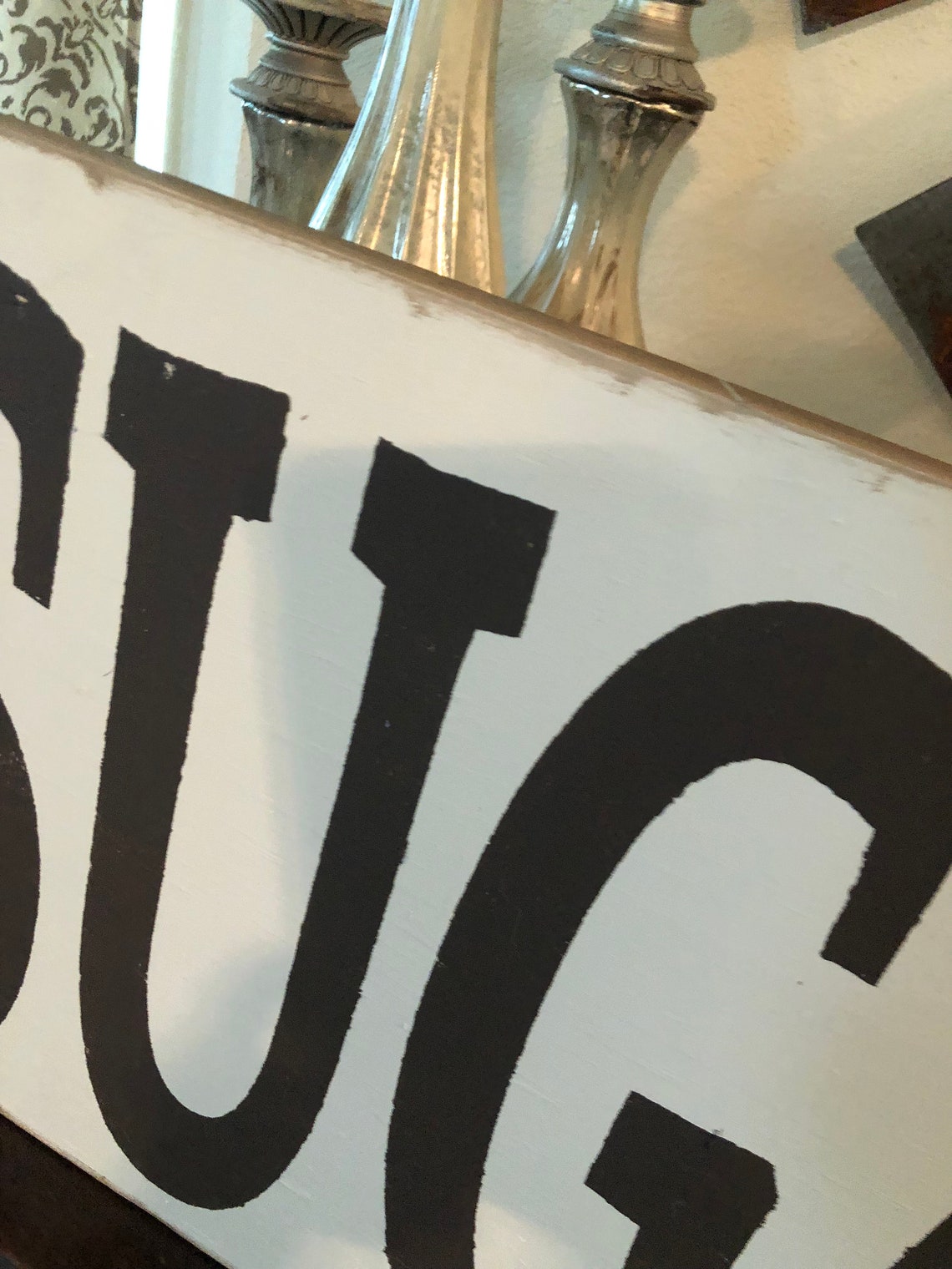 Huge Sugar & Cream Sign / Kitchen Sign / Farmhouse Decor / - Etsy