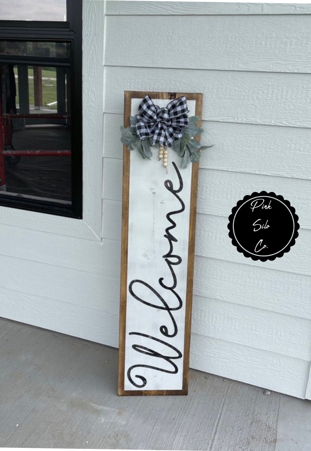 Front Porch Sign / Vertical Welcome Sign / Rustic Sign / Modern ...