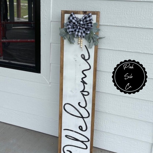 Vertical Welcome Sign - Etsy