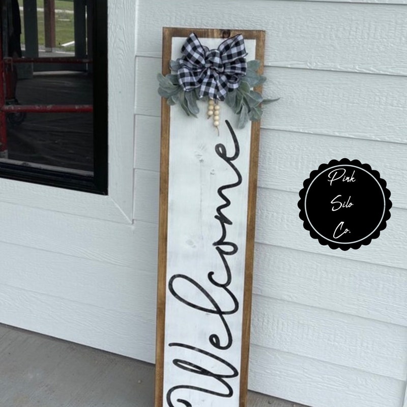 Vertical Welcome Sign - Etsy