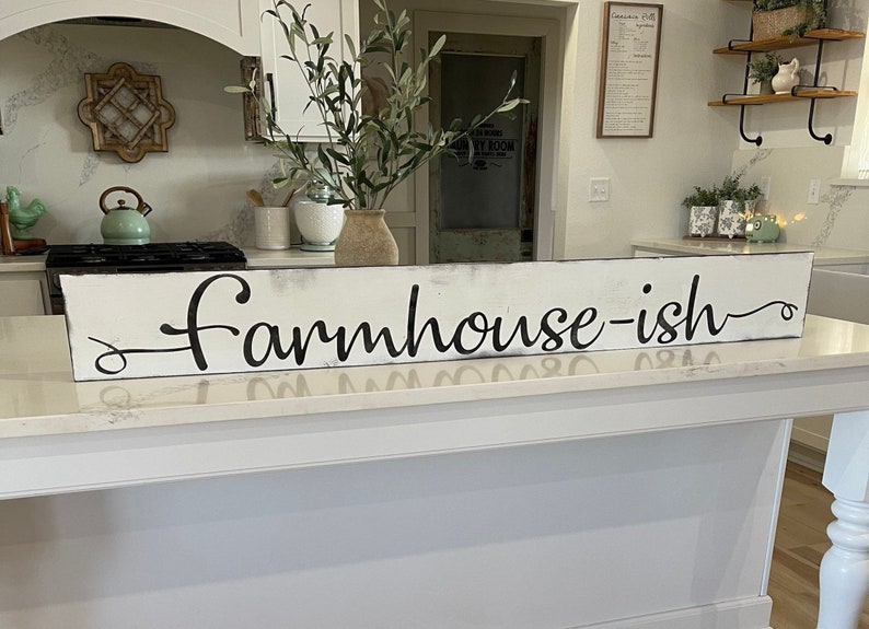 Hand-painted Distressed Farmhouse Sign, Rustic Modern Wall Decor - Etsy