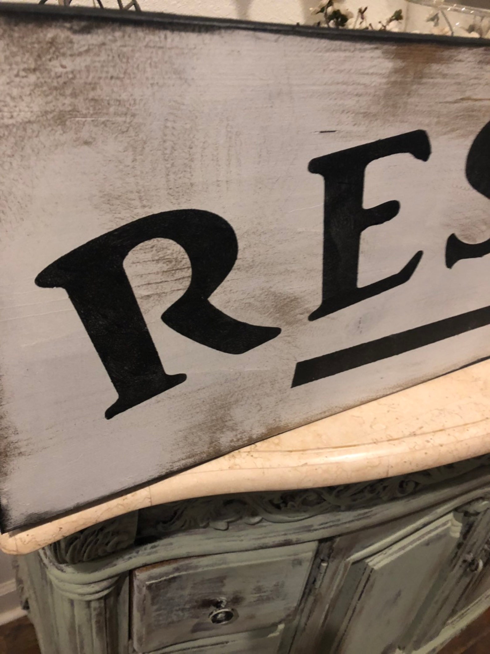 Huge Restroom Sign / Bathroom Sign / Rustic Farmhouse Sign / - Etsy