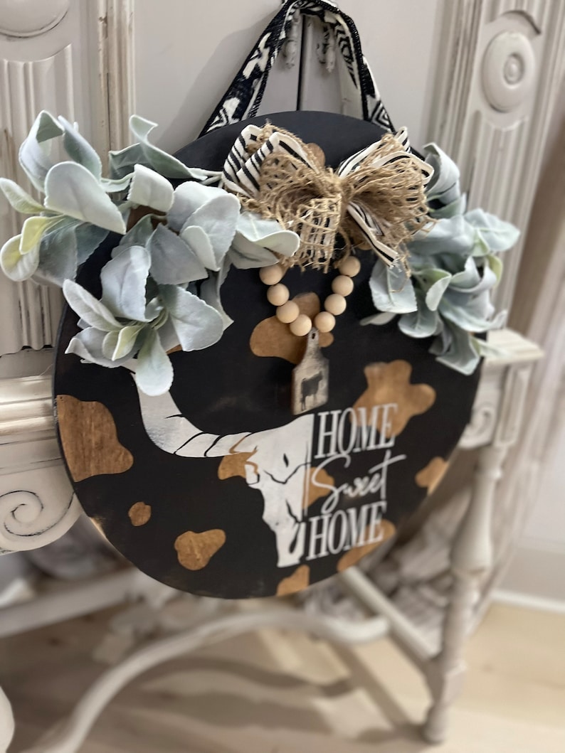 18 Cow Sign / Cow Sign / Cow Decor / Rustic Western Decor / - Etsy