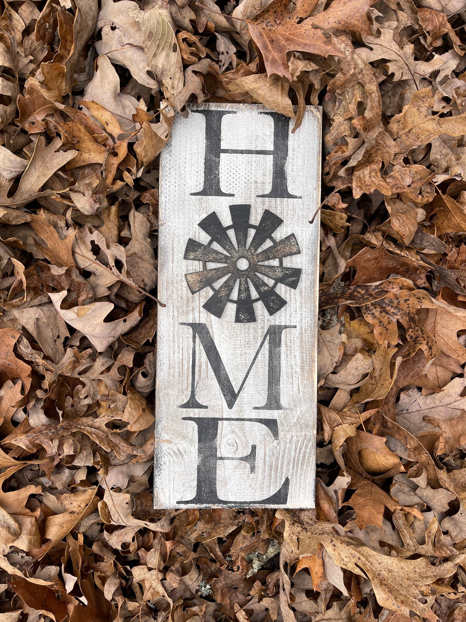Small Home Sign With Windmill Attached / Windmill Sign / - Etsy