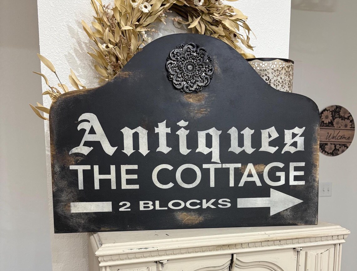 Hand-painted French Country Sign: Farmhouse Cottage Decor (26” X 18 ...