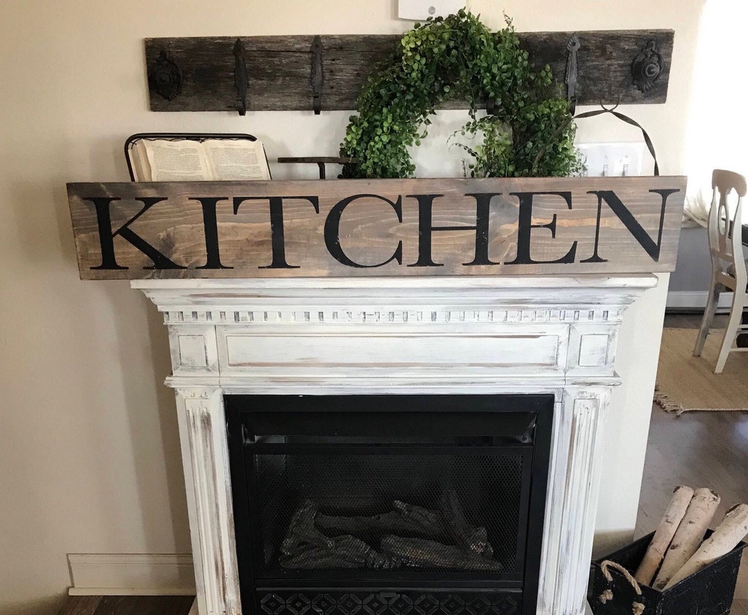 Kitchen Sign / Farmhouse Country / Distressed Sign / Rustic - Etsy