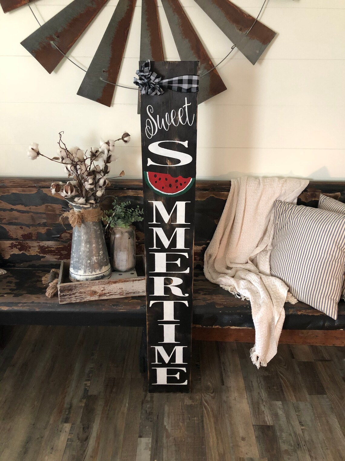 Sweet Summertime Sign / Watermelon Sign / Summer Decor / | Etsy