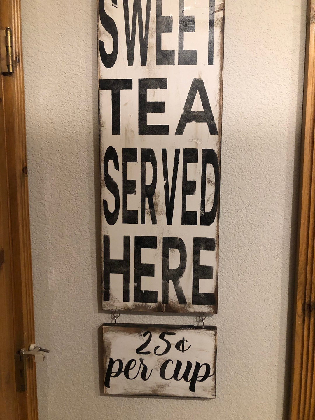 Large Sweet Tea Sign / Sweet Tea Served Here Sign / Farmhouse Sign ...