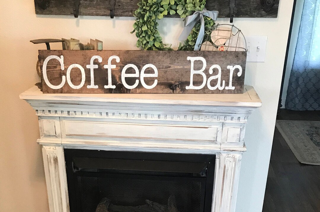 Large Coffee Bar Sign / 3 or 4 Ft / Coffee Sign / Kitchen Sign ...