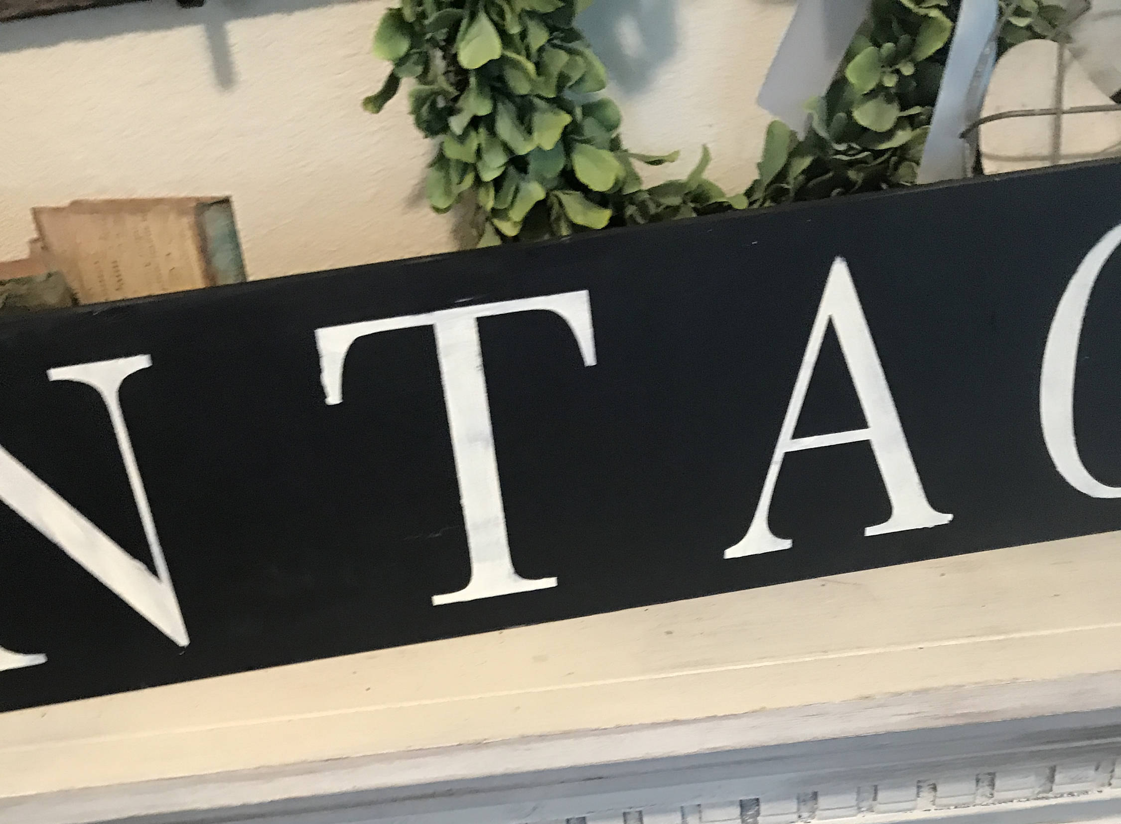 Large Vintage Sign / Hand Painted Wood Sign / Antique Sign / - Etsy