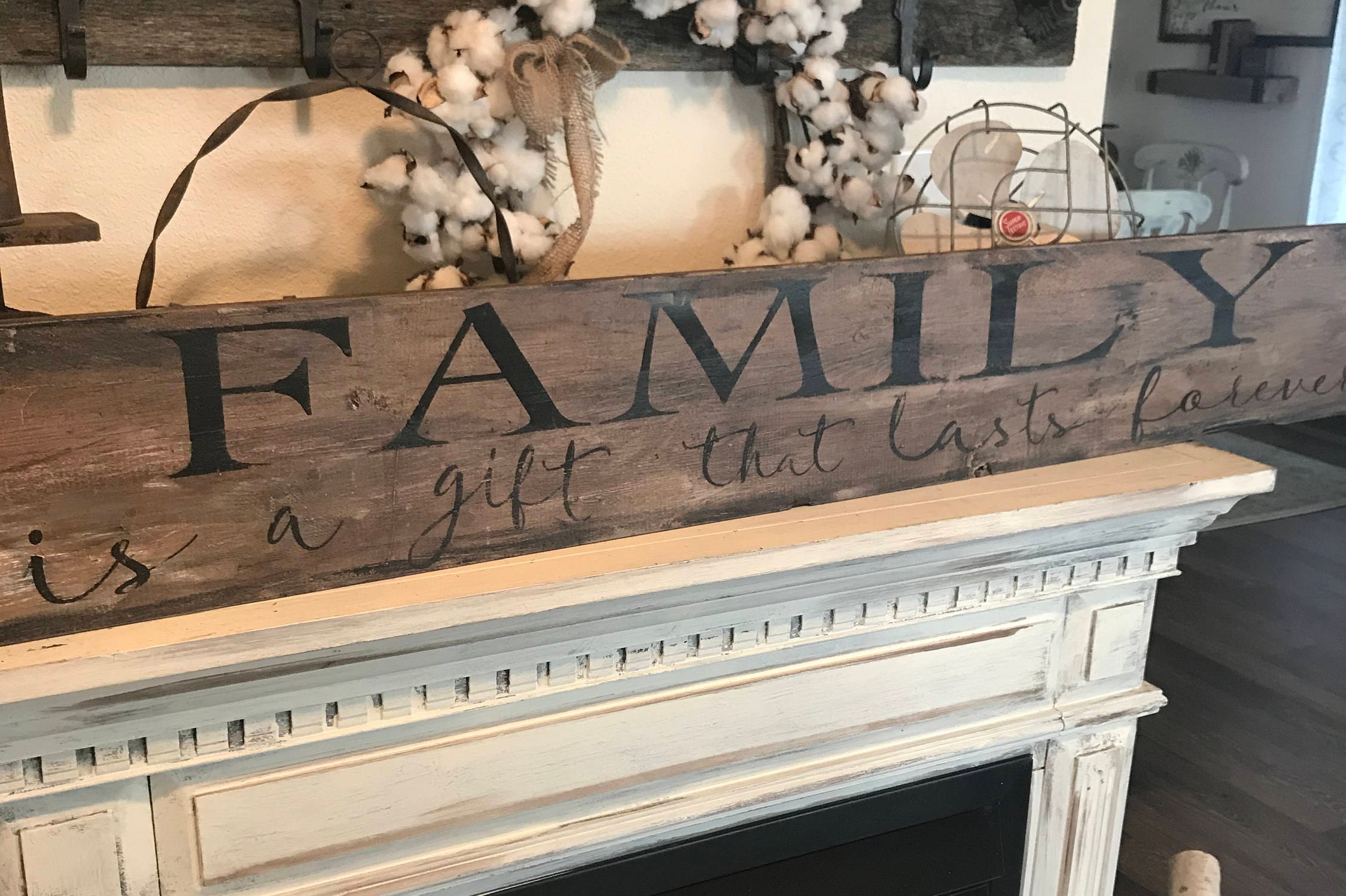 Family is a Gift That Lasts Forever Sign / Huge 4 or 5 Ft Sign | Etsy