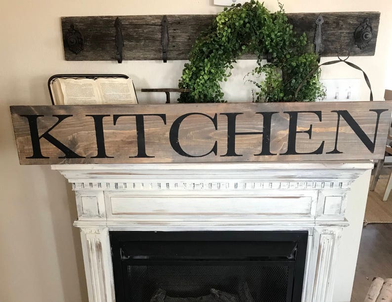 Kitchen Sign / Farmhouse Country / Distressed Sign / Rustic - Etsy