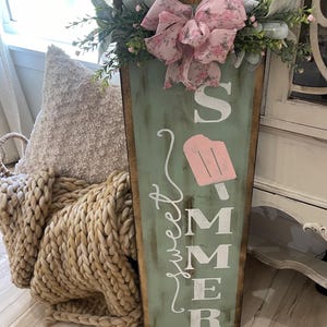 Summer Sign / Popsicle Sign / Sweet Summer Sign / Farmhouse Sign ...
