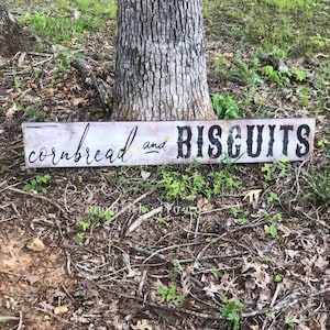 Cornbread and Biscuits Sign / Farmhouse Sign / Rustic Sign / Farmhouse ...