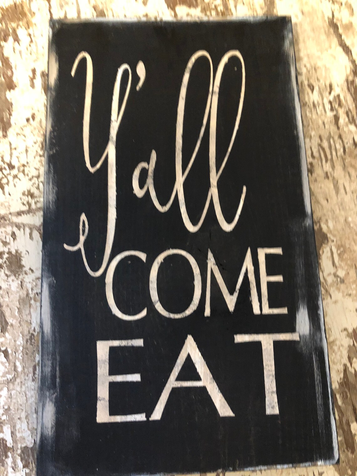 Yall Come Eat Sign / Farmhouse Sign / Kitchen Sign / Rustic - Etsy