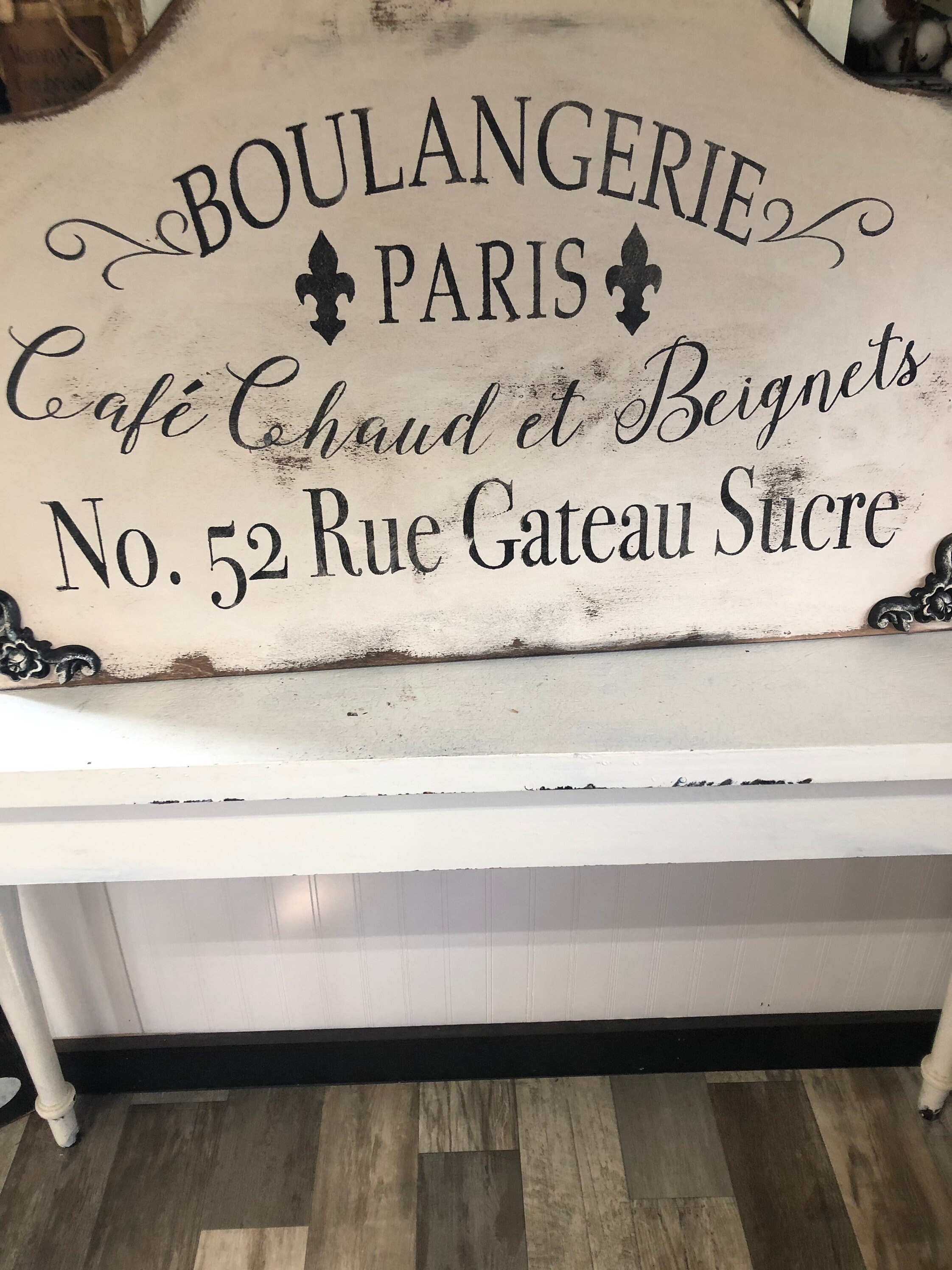 Boulangerie Paris Sign / French Farmhouse Cottage Decor (26” X 18 ...
