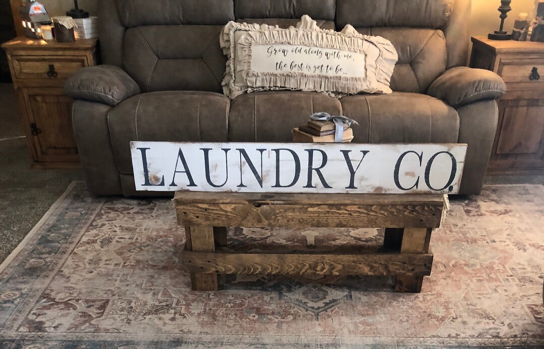 Large Laundry Sign / Rustic Laundry Sign / Farmhouse Wall Decor ...