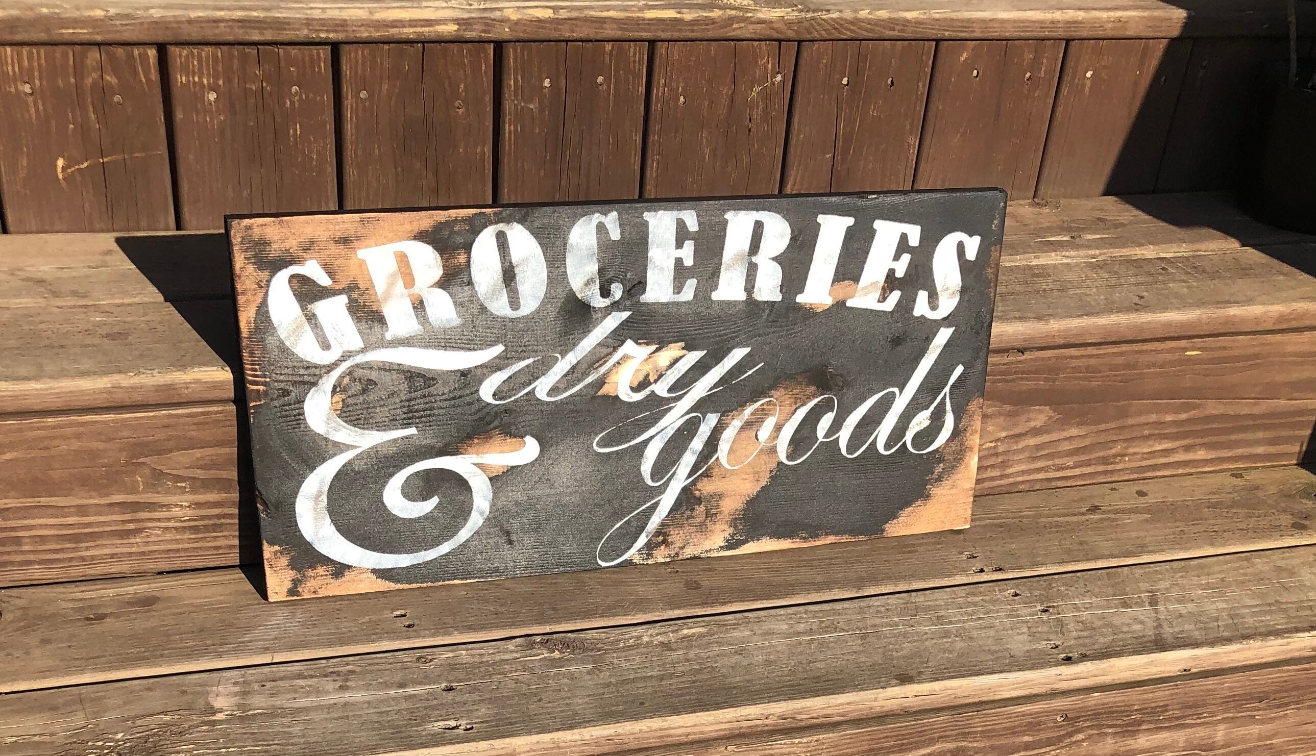 Groceries and Dry Goods Sign / Pantry Sign / Kitchen Sign / | Etsy