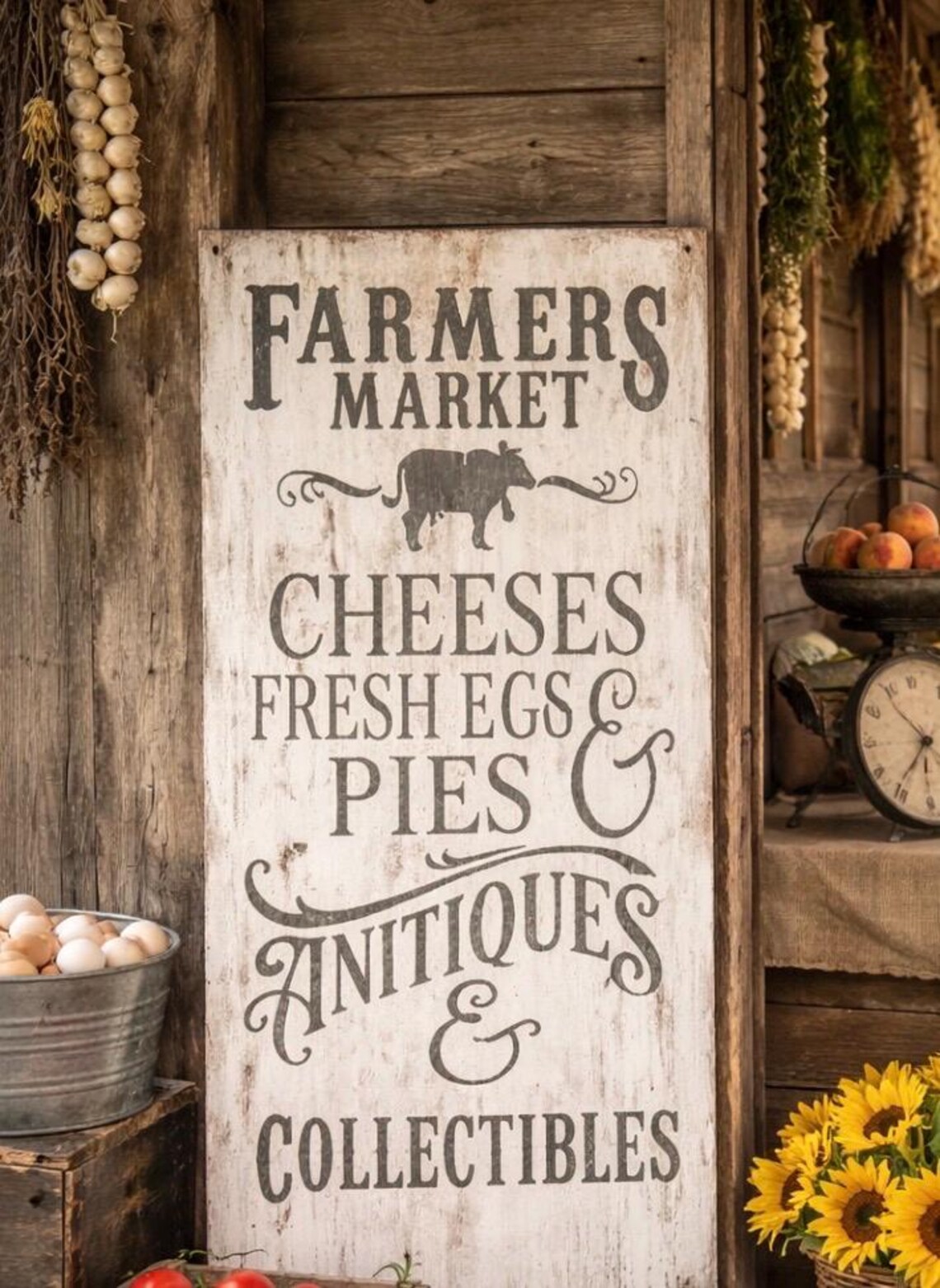 Farmer’s Market Sign / Rustic Market Sign / Vintage Sign / Farmhouse ...