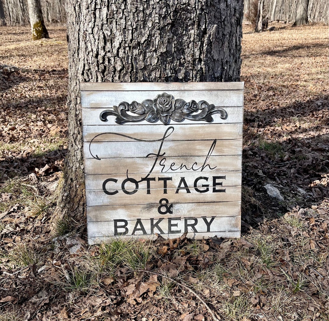 SALE / Ready to Ship / French Country Sign / French Cottage and Bakery ...