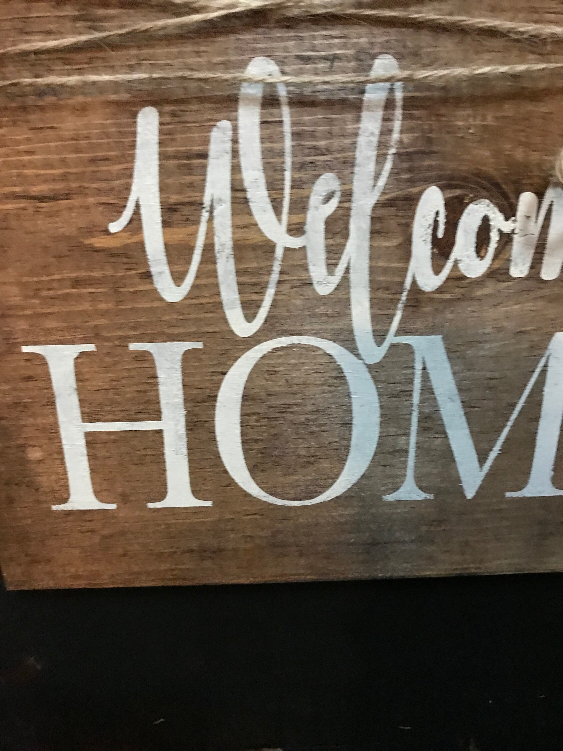 Welcome Home Sign / Farmhouse Wall Decor / Wall Sign / Family - Etsy