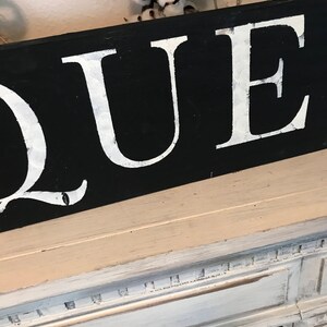 Large Antiques Sign | Hand Painted Wood Sign | 48" X 7.25” - Etsy