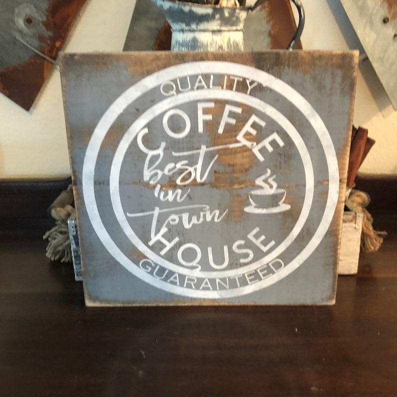 Coffee House Sign / Coffee Sign / Rustic Sign / Farmhouse Wall Decor ...