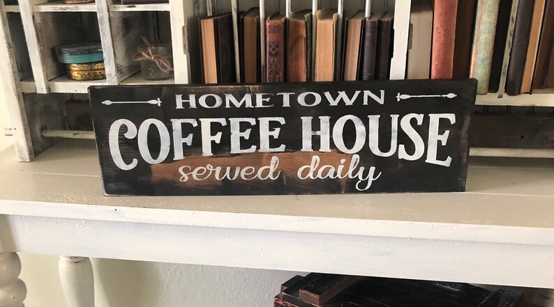 Coffee Sign / Coffee House Sign / Farmhouse Coffee Sign / - Etsy