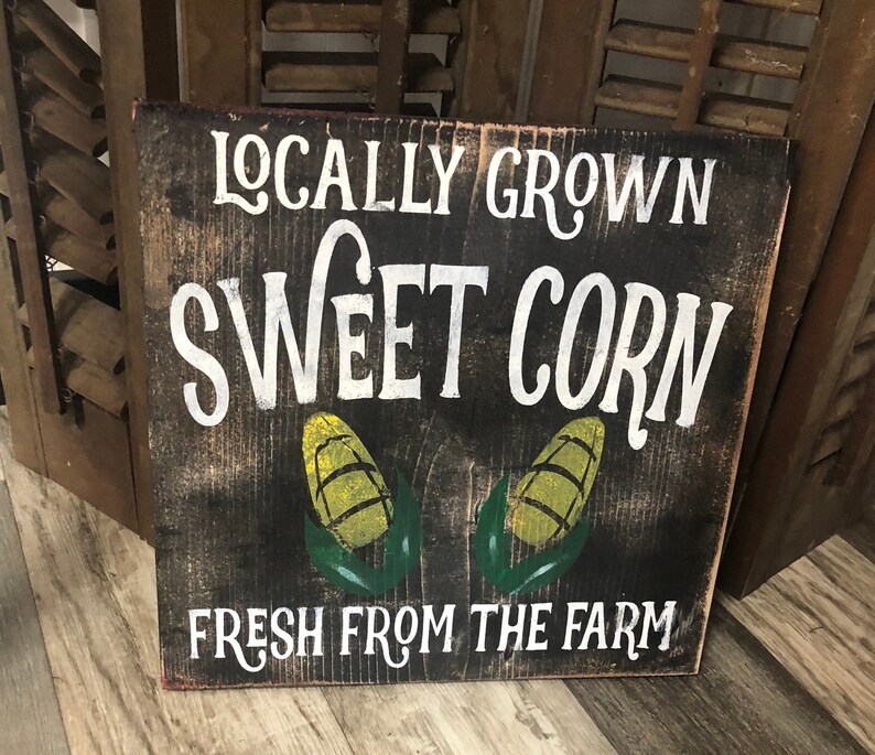 Sweet Corn Sign / Farmhouse Sign / Produce Sign / Sweet Corn for Sale ...