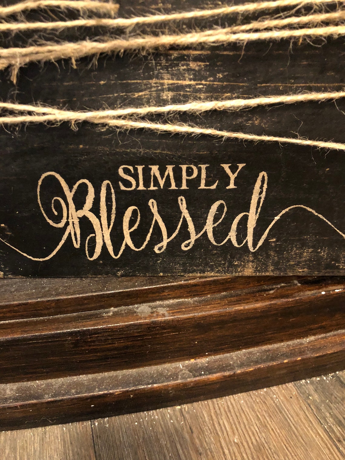 Rustic Simply Blessed Sign / Farmhouse Wall Decor / Simply - Etsy