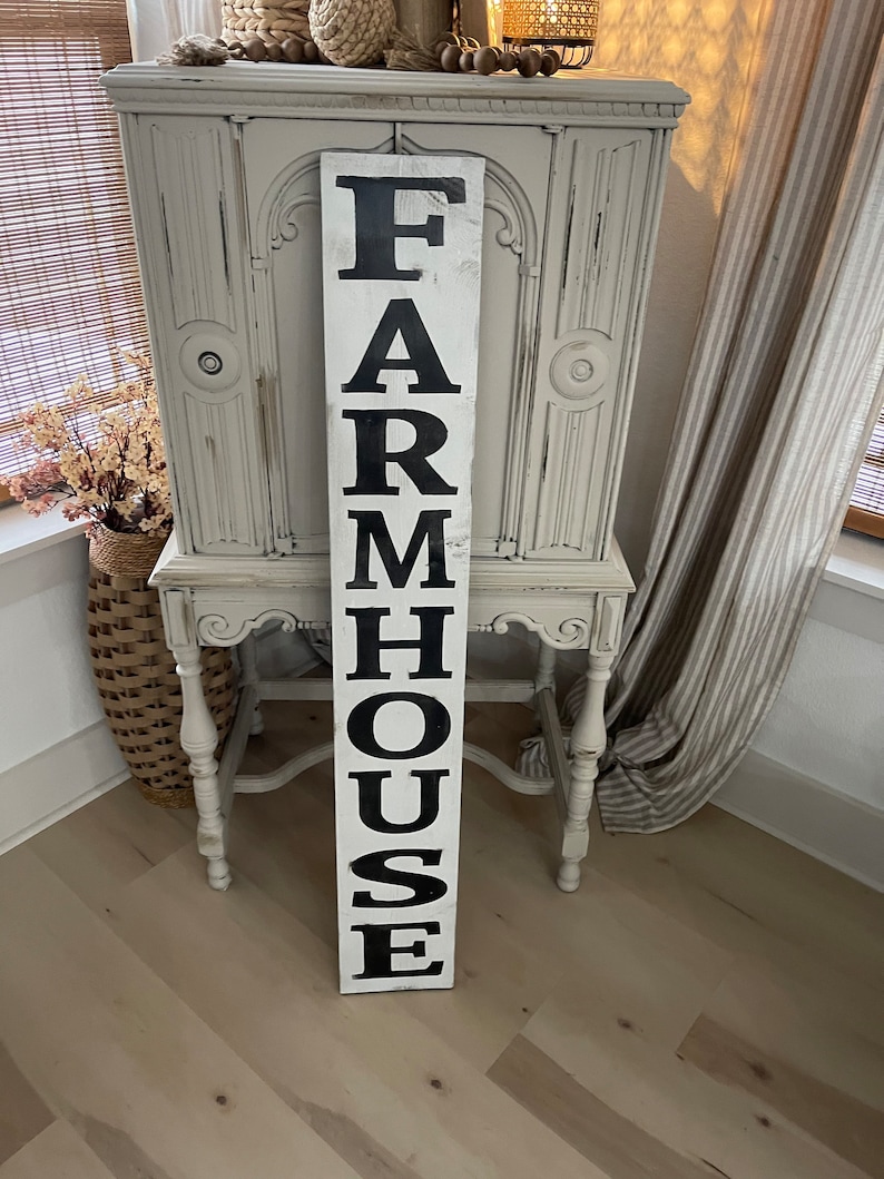 Vertical Farmhouse Sign / Huge Farmhouse Sign / Modern - Etsy